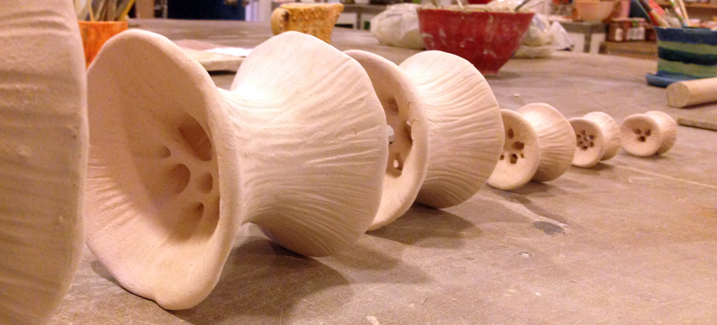 Work in progress: bone series | the dirt | Jenni Ward ceramic sculpture